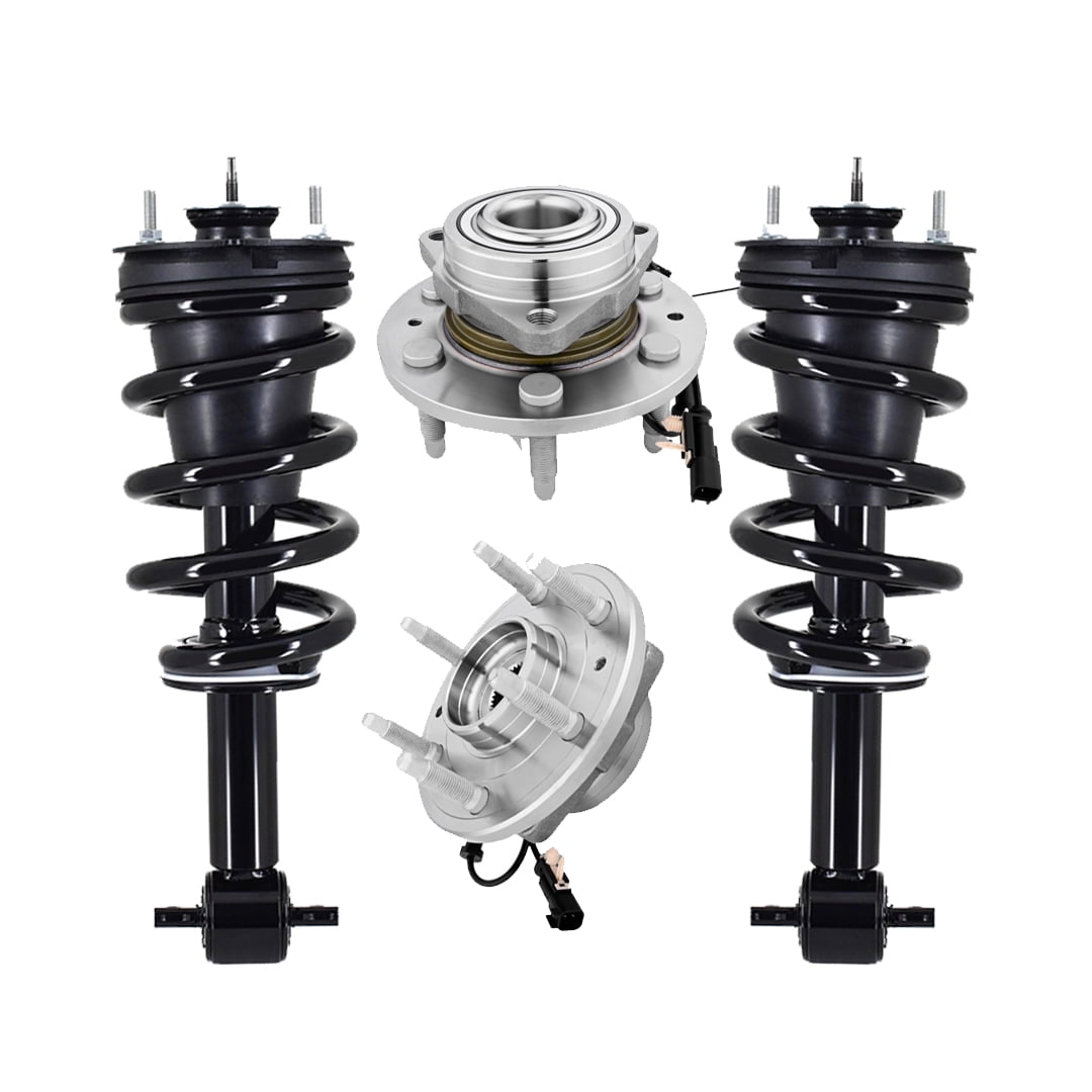 Set of 4 Front Quick Complete Strut-Coil Spring Assembly-Wheel Hub ...