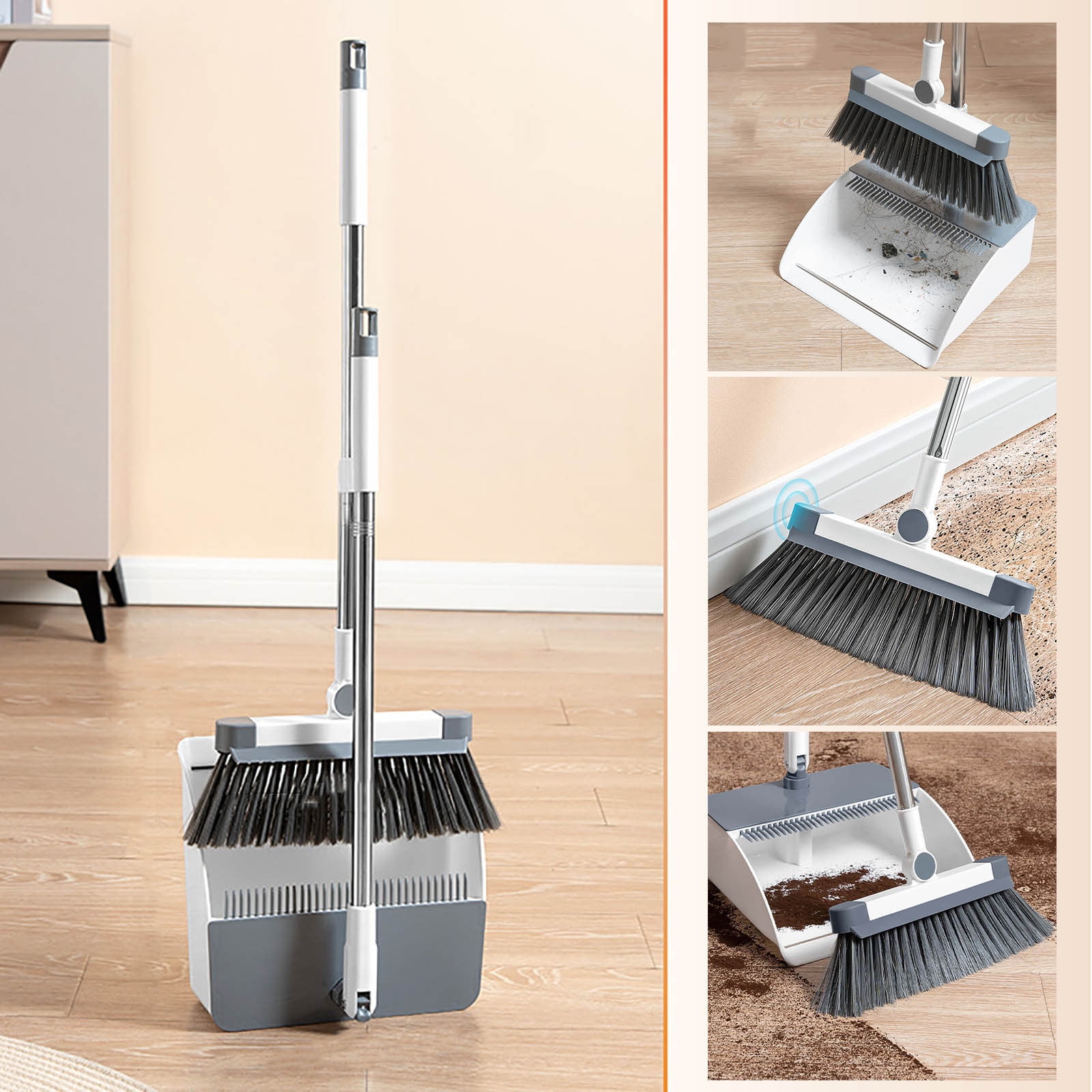 Set Home Sweeping Non Stick To Hair Carrying A Dustpan Combination ...