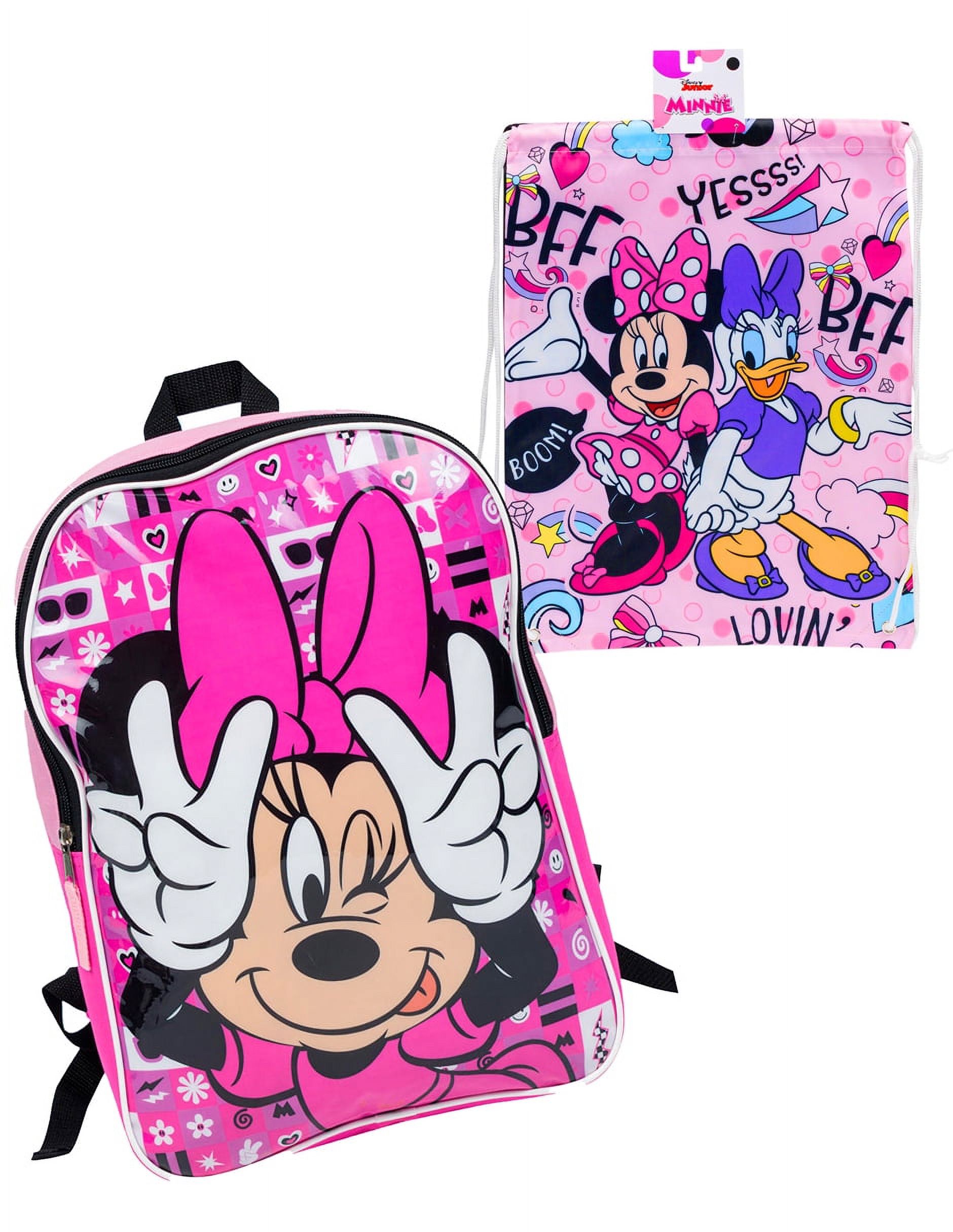 Set Minnie Mouse Back Pack 15" and Cinch Bag 18" - Walmart.com
