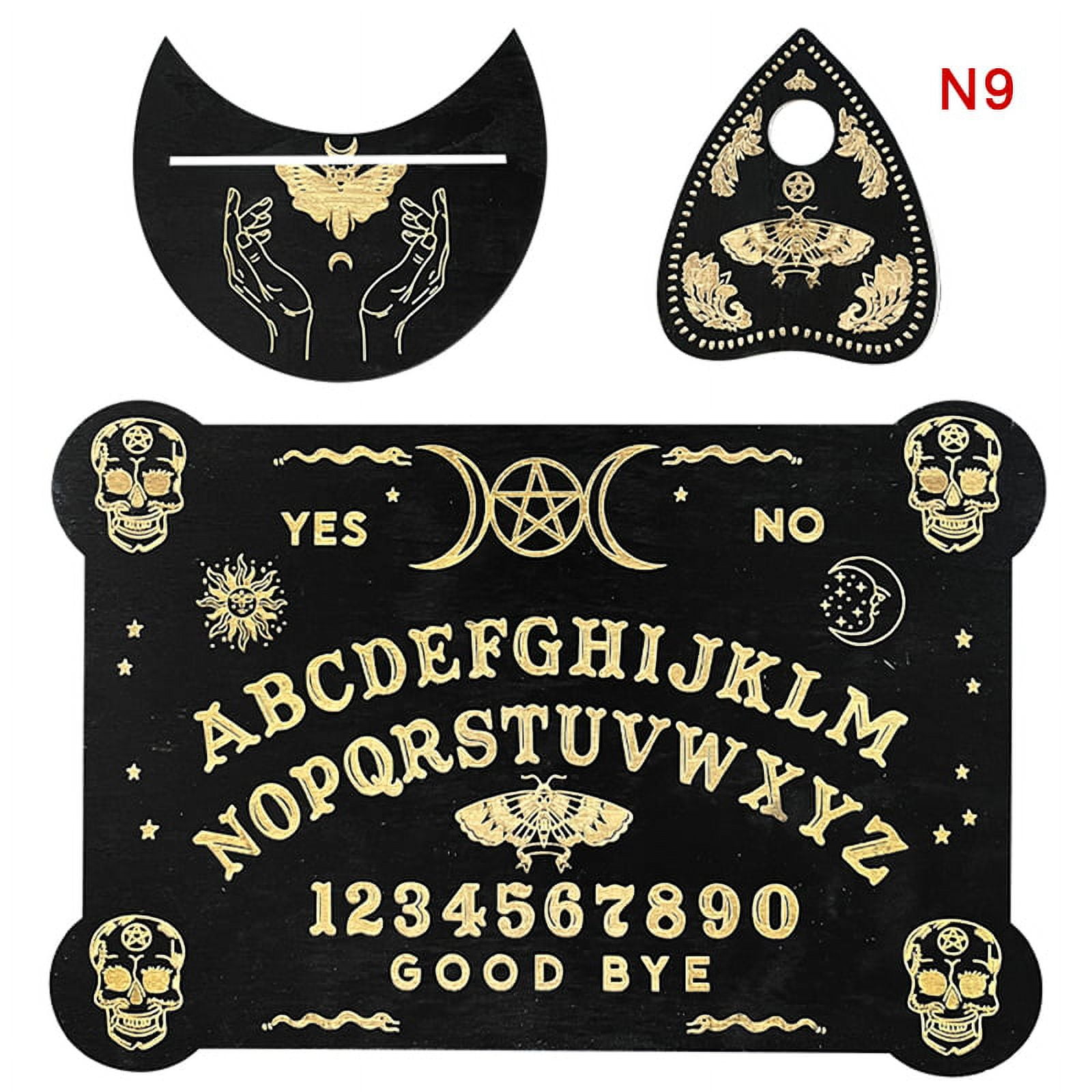 Set N9 12inch Wooden Divination Pendulum Board Engraved Magic Board