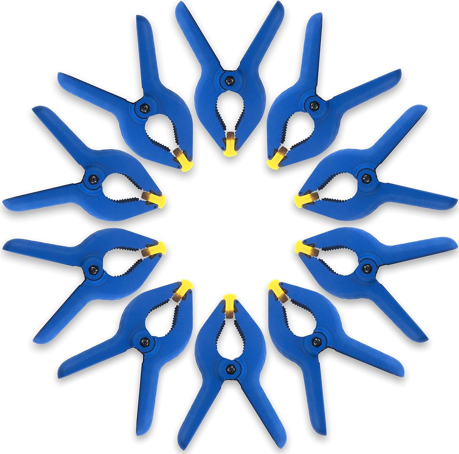 Set Nylon Reinforced Spring Clamp with Non-Marring Swivel Pads for ...