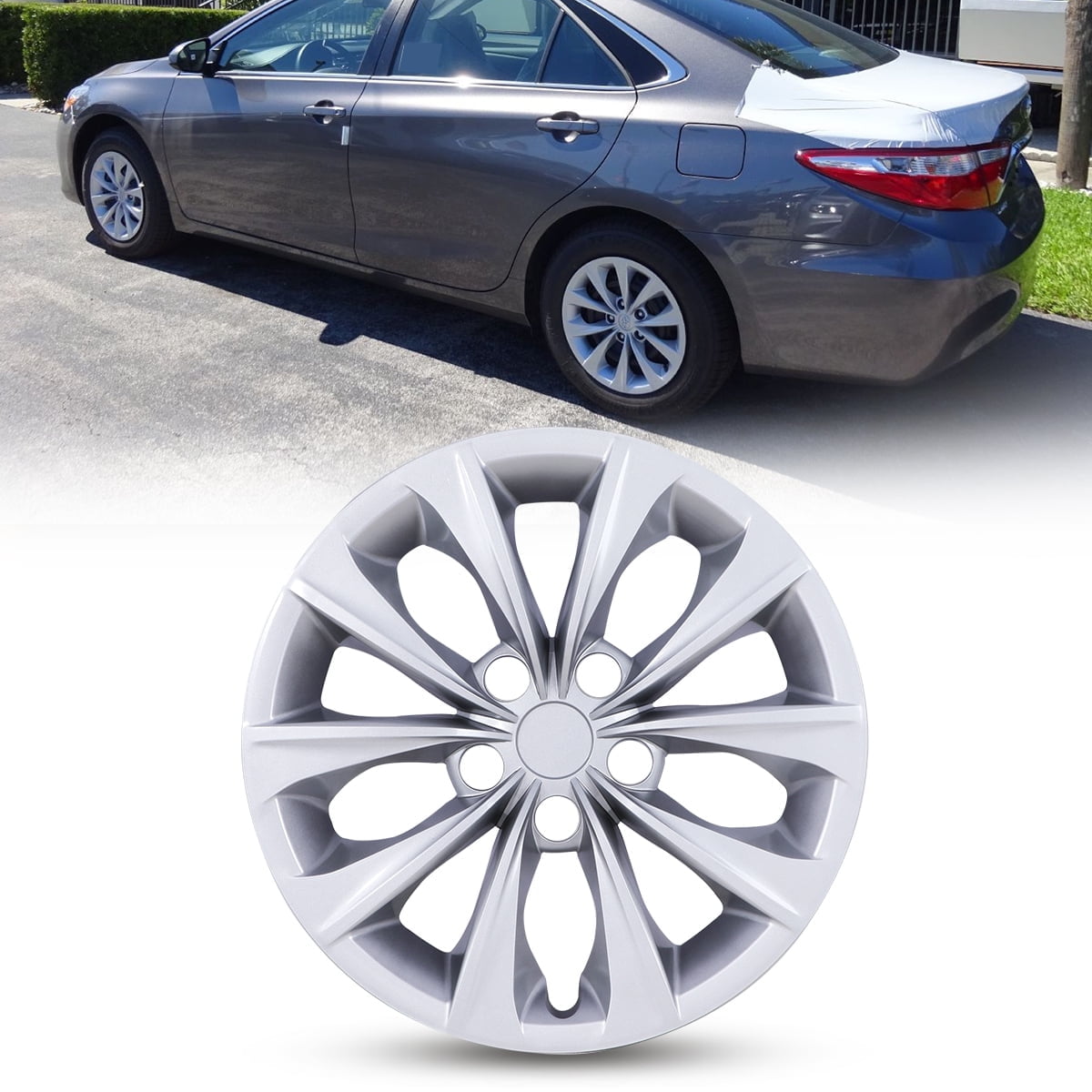 (Set of 1) 16 inch Hubcaps Wheel Rims Cover for 2015-2017 Toyota Camry ...