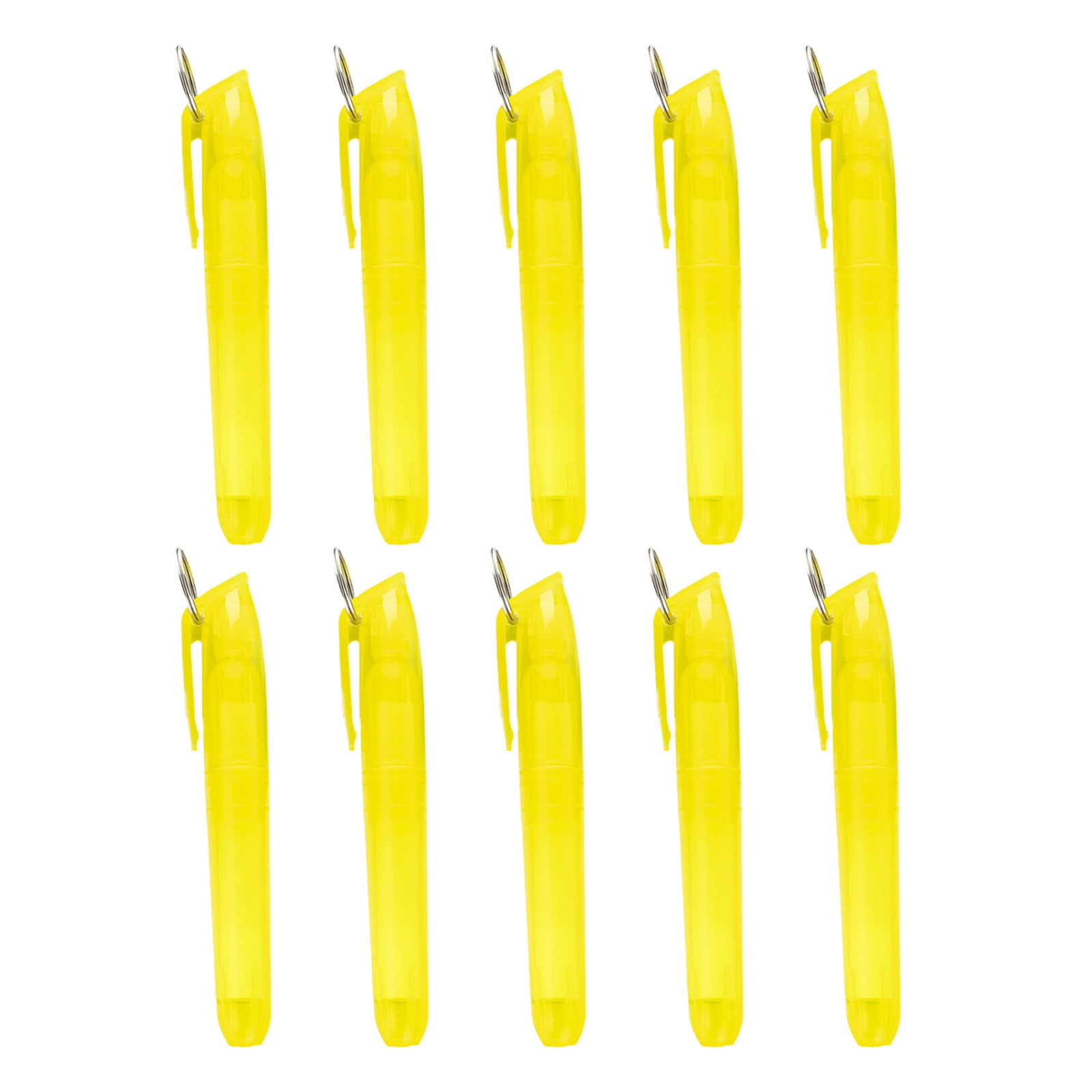 Set Of 10 Colorful Highlighter with Metal Rings Fast Drying Marker ...