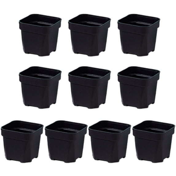 Set Of 10 Piece Modern Succulents Pots User Friendly Plastic Indoor ...