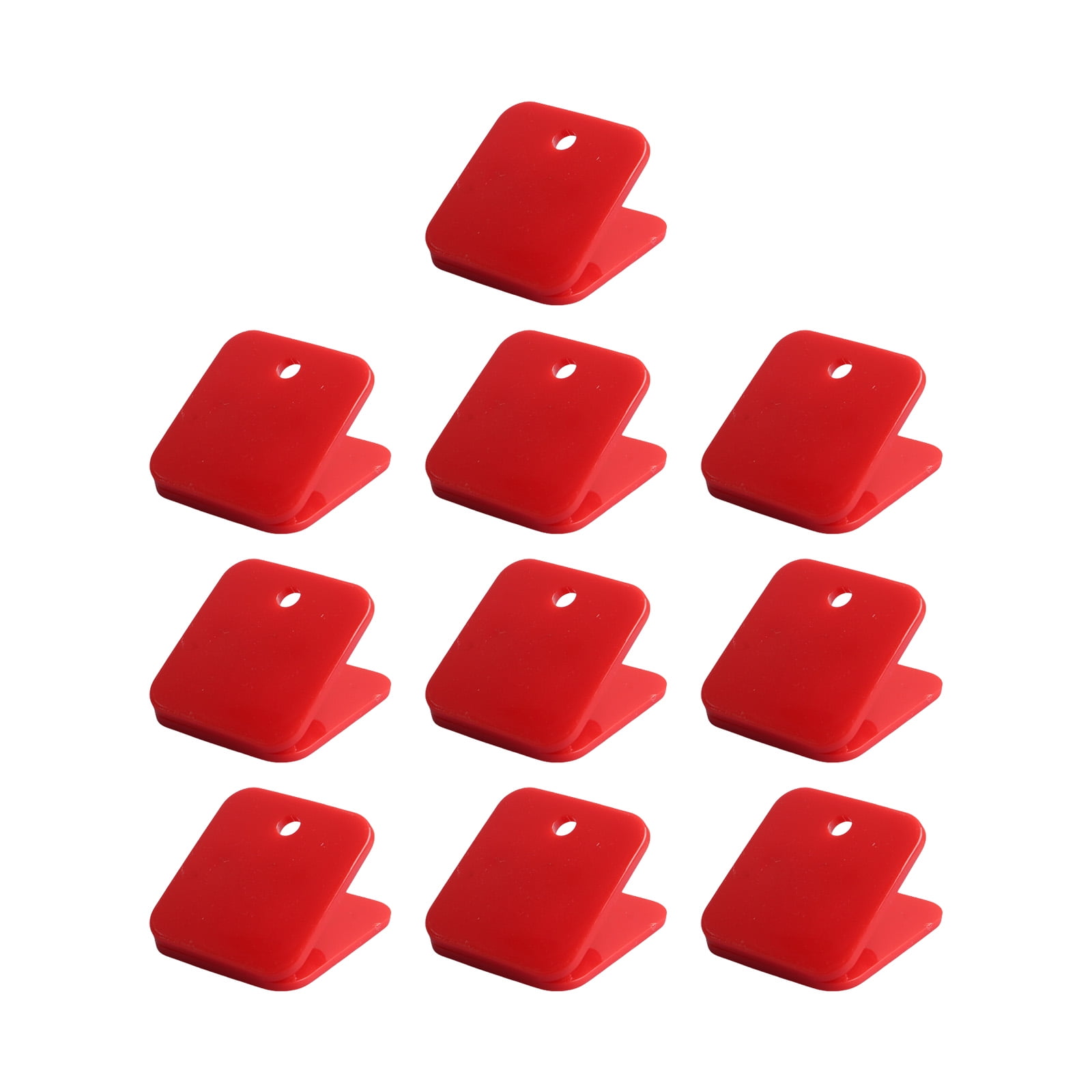 Set Of 10 Square Acrylic Paper Clip Paper Clamp Multiurpose File Clip ...