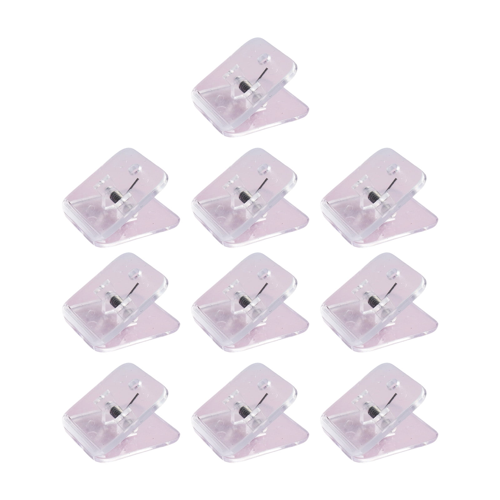 Set Of 10 Square Acrylic Paper Clip Paper Clamp Multiurpose File Clip ...