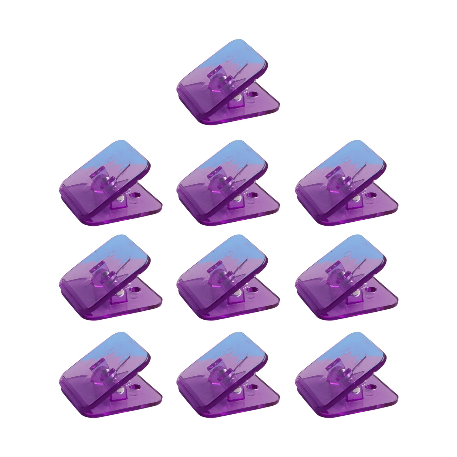 Set Of 10 Square Acrylic Paper Clip Paper Clamp Multiurpose File Clip ...