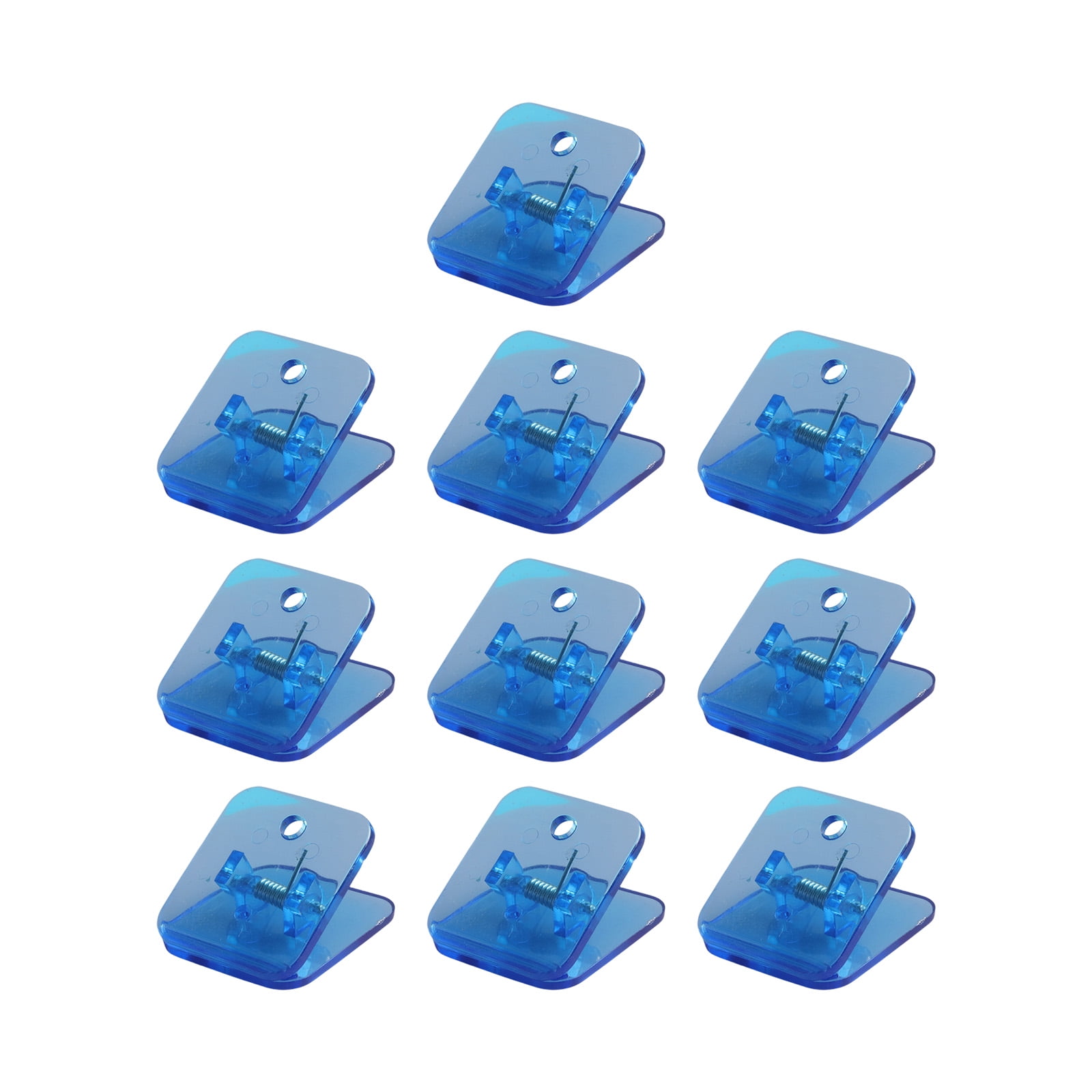 Set Of 10 Square Acrylic Paper Clip Paper Clamp Multiurpose File Clip ...