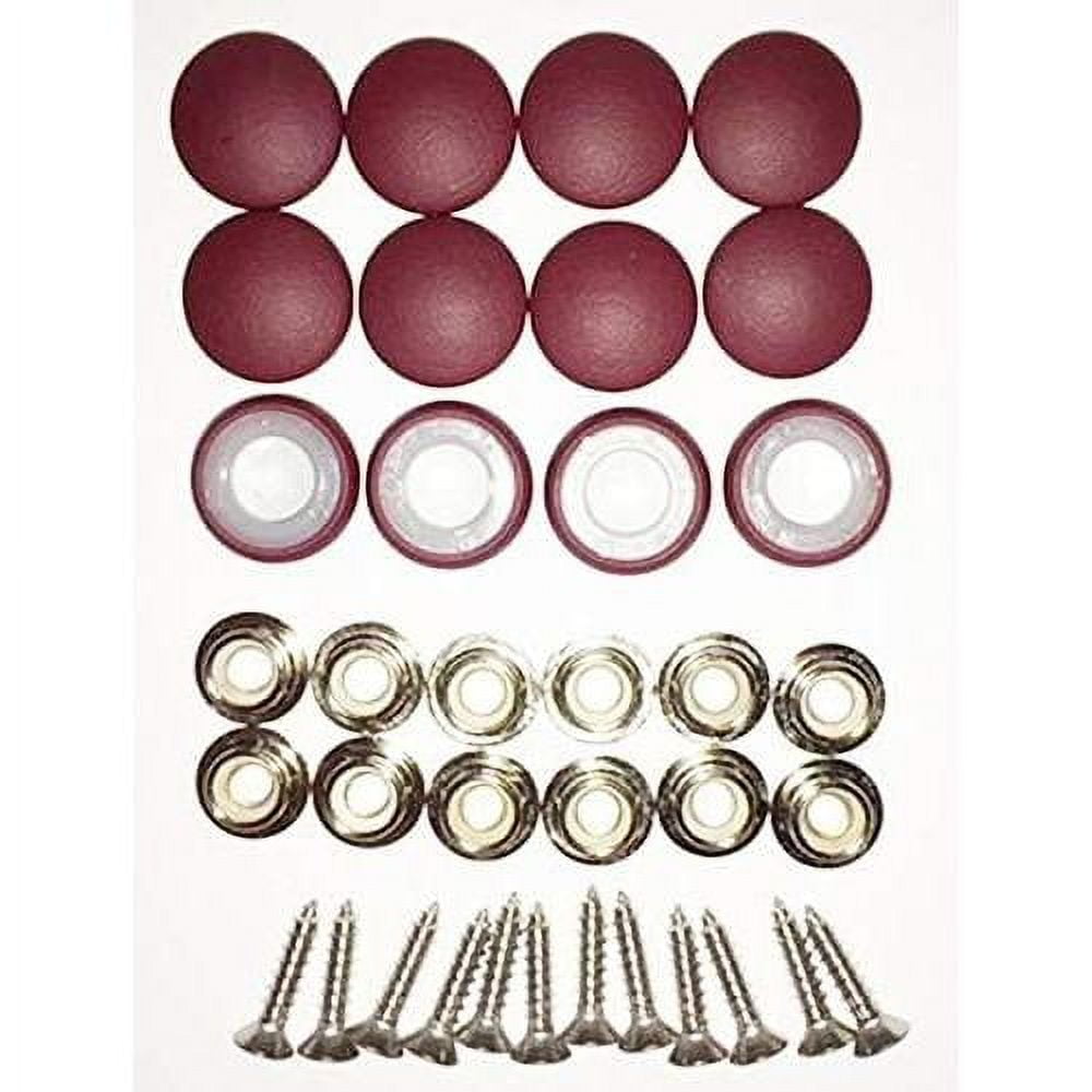 Set Of 12 Dura Snap Upholstery Buttons #30 Wine Vinyl - Walmart.com