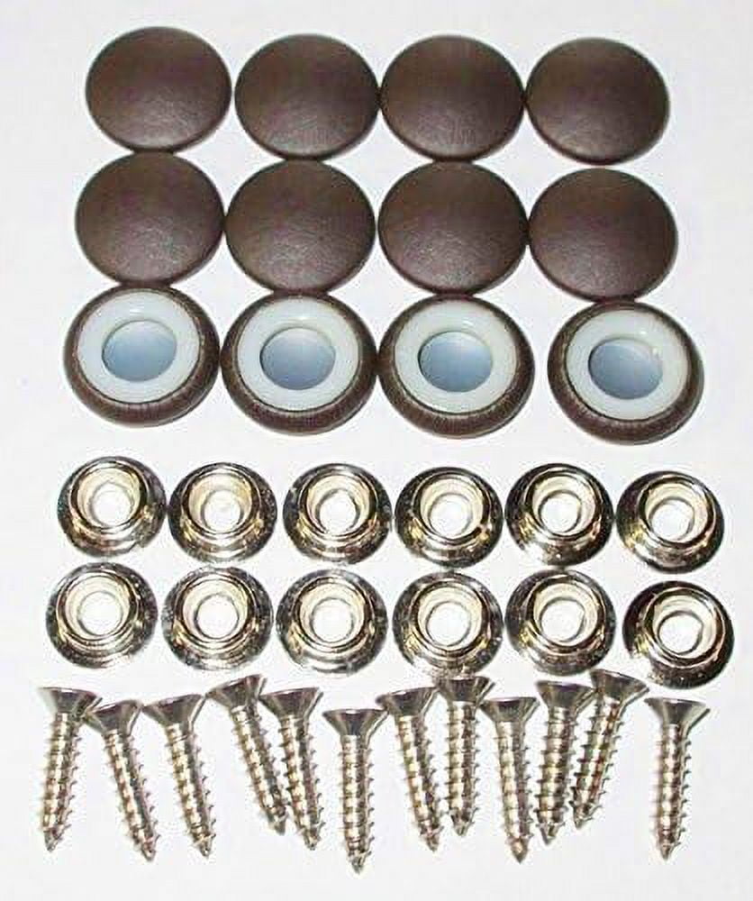 Set Of 12 Dura Snap Upholstery Buttons Chocolate Brown Vinyl (#36-7/8 ...