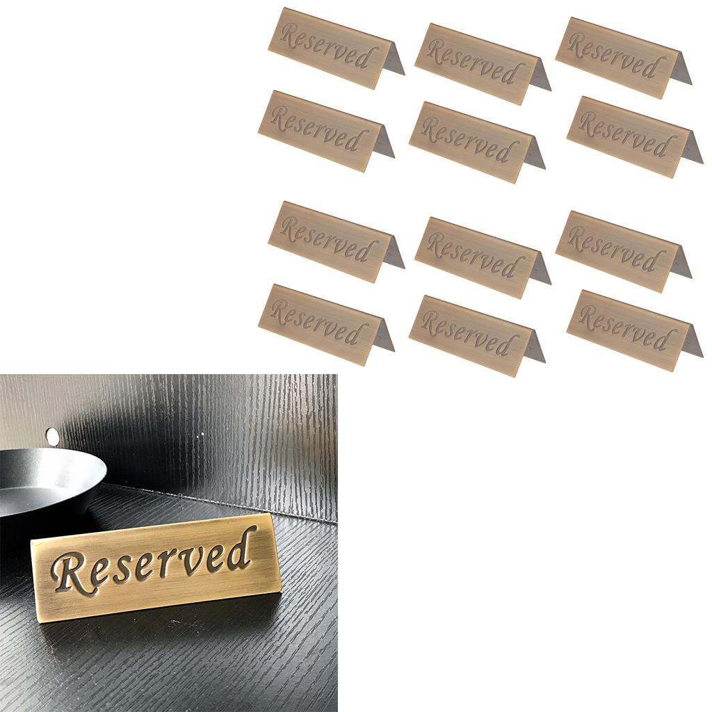 Set Of 12 Reserved Table Tent Cards Great For Reserving Seats & Places ...