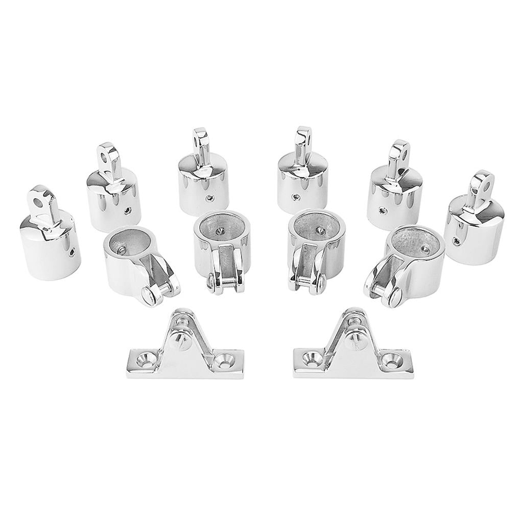 Set Of 12x 3-Bow 1" Bimini Top Fittings Stainless Steel Marine Boat ...