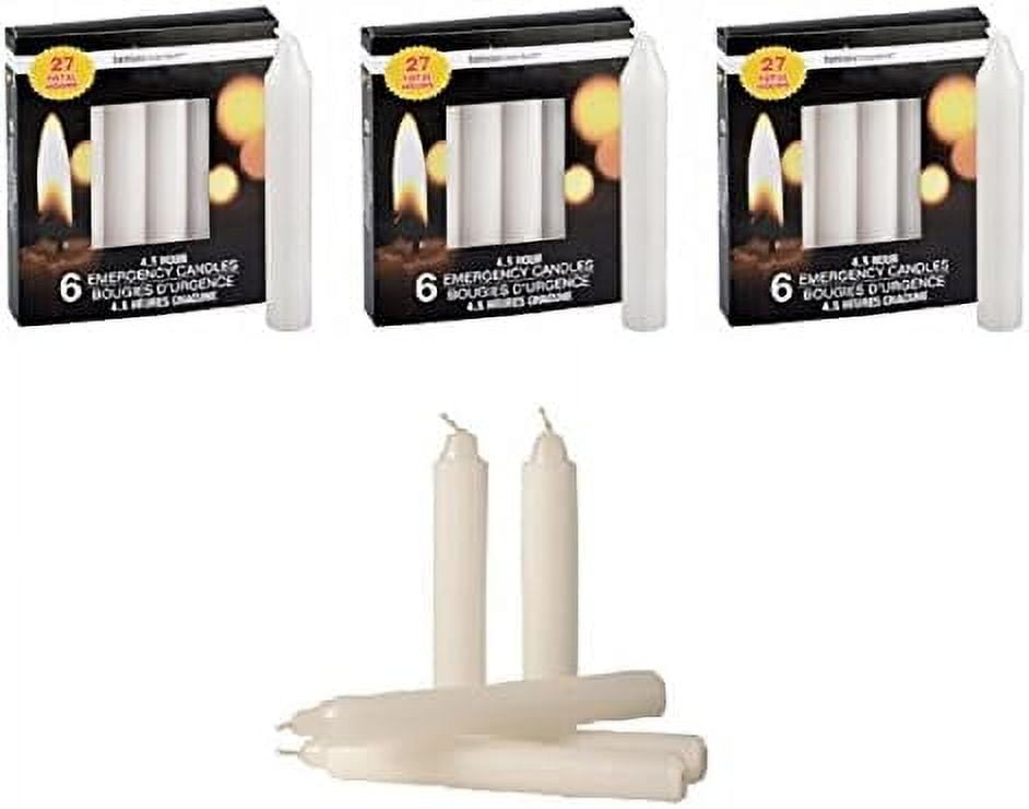 Set of 18 Long-Burn Emergency Candles - Walmart.com