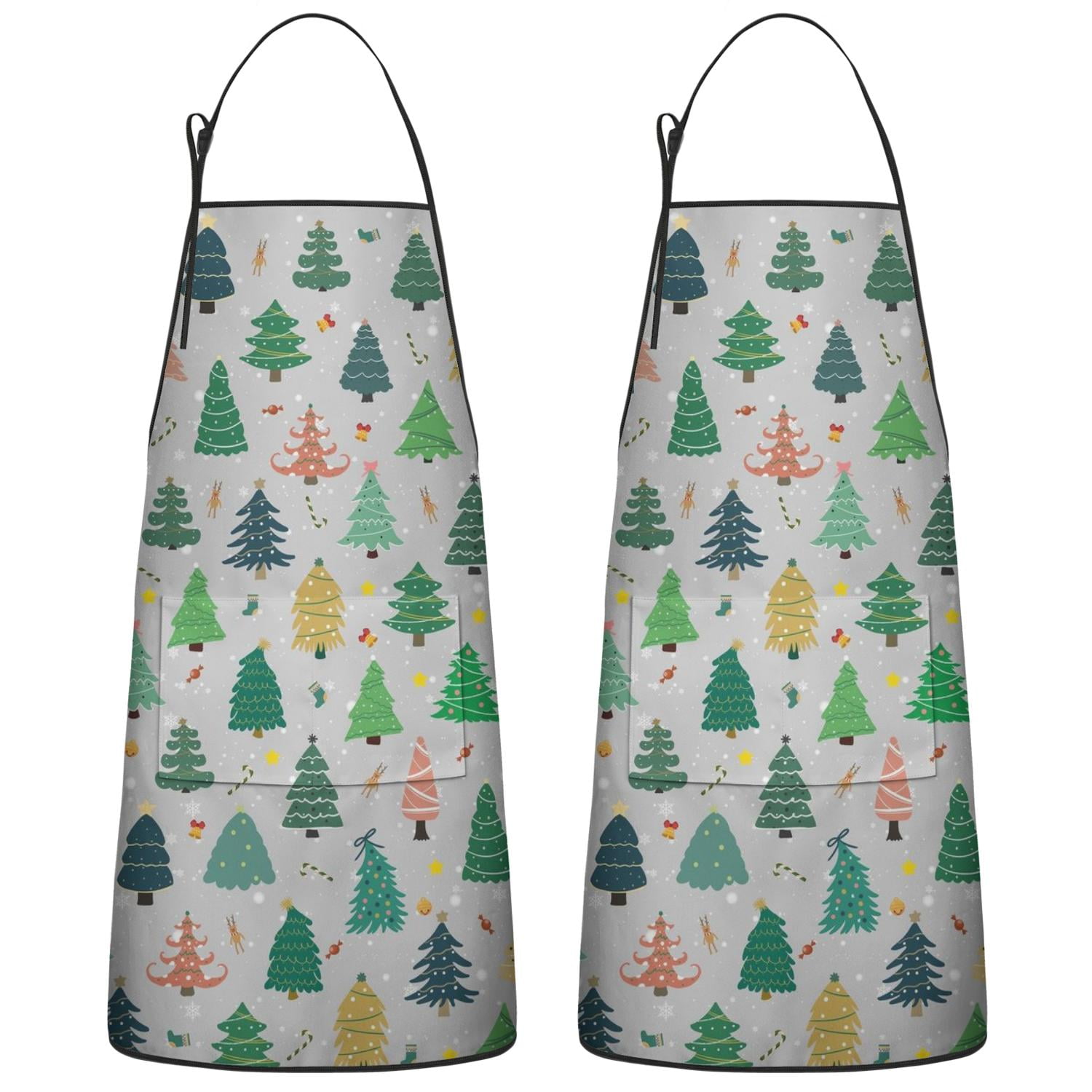 Set Of 2 Aprons for Men Women Christmas Gifts for Men Mom Bib Aprons ...