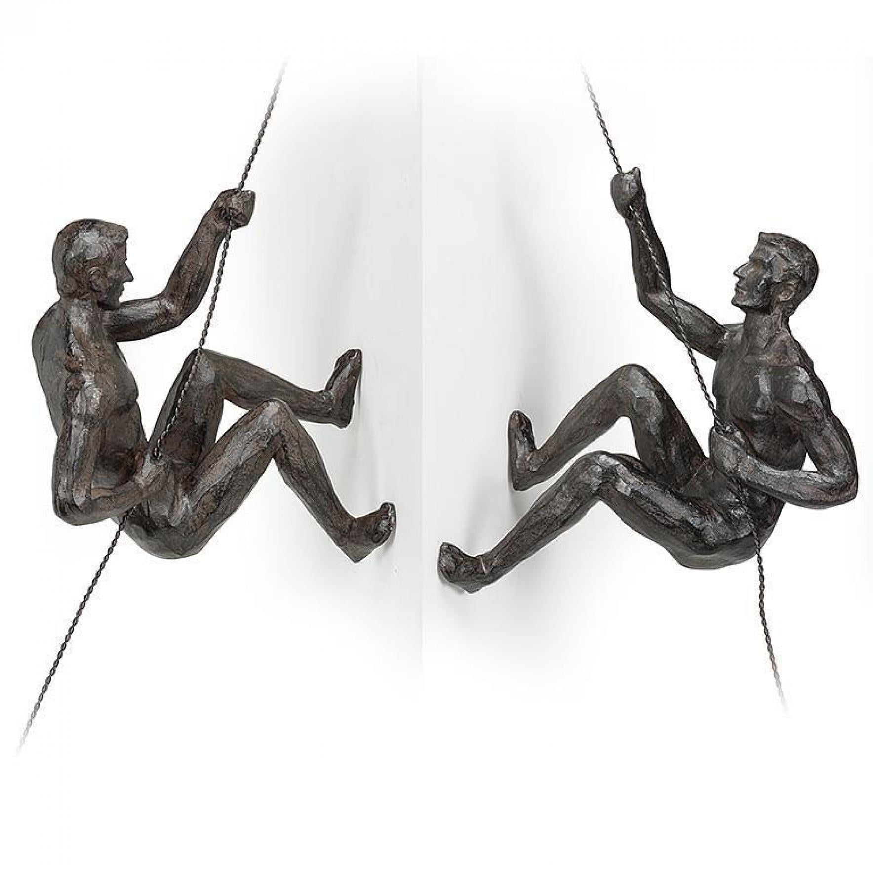 Set Of 2 Assorted Styles Climbing Man Figurines - Walmart.com