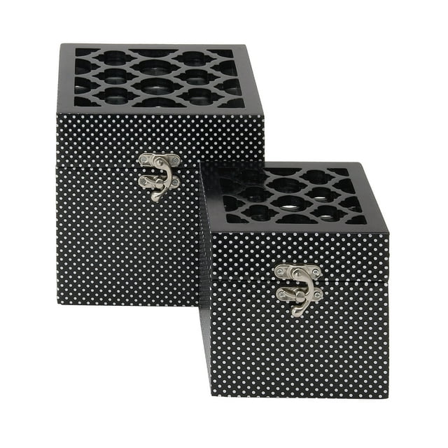 Set Of 2 Attractive And Adorable Wooden Mirror Box - Walmart.com