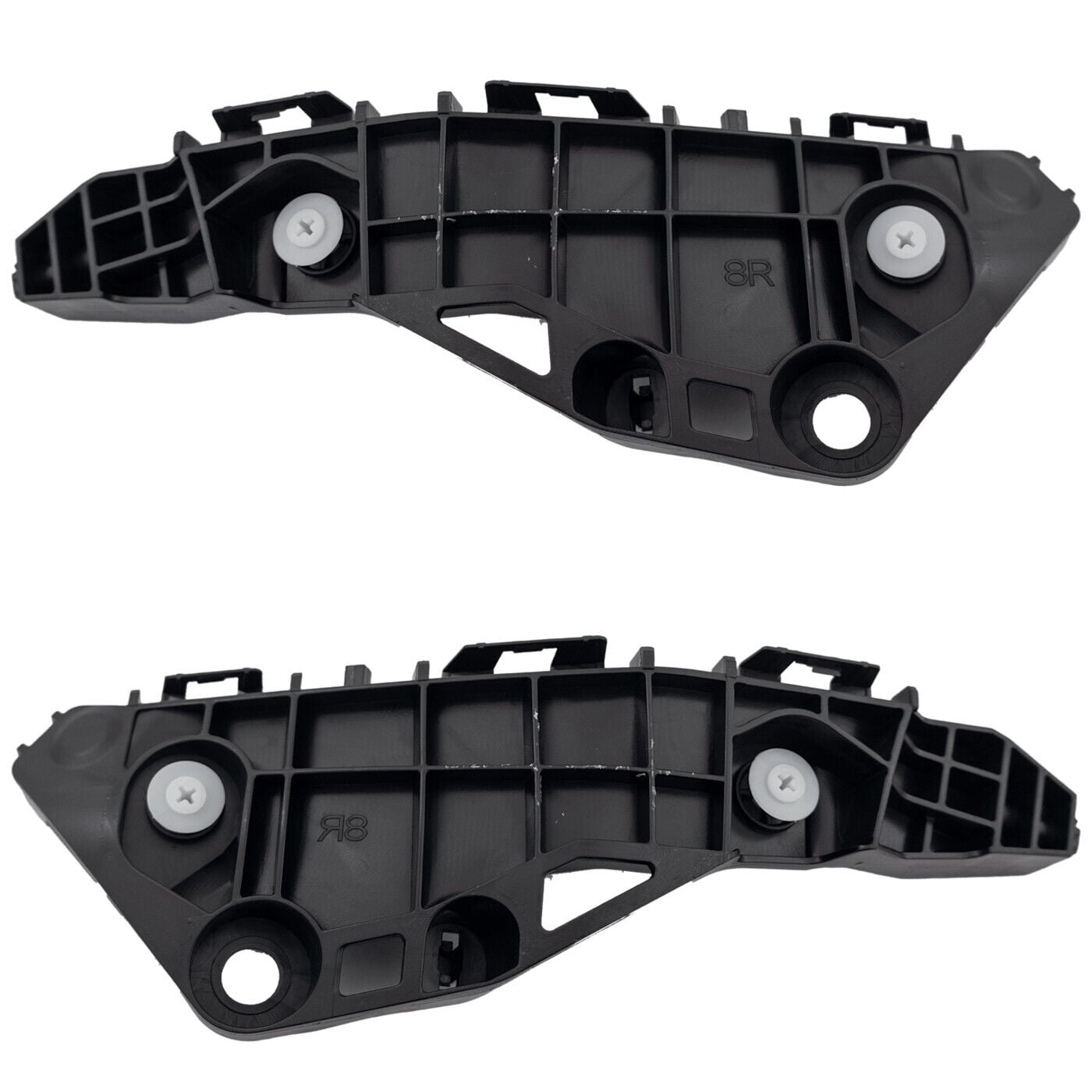 Set Of 2 Bumper Face Bar Brackets Retainer Mounting Braces, Left ...