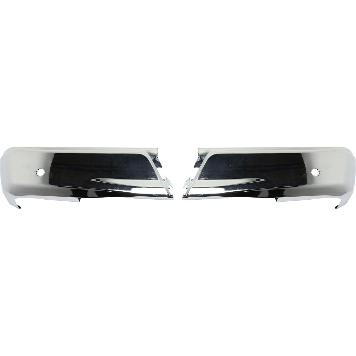 Set of 2 Rear for Truck Step Bumper Face Bars for F150, Chrome Step ...