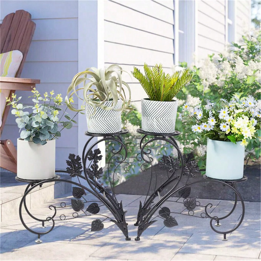 Set Of 2 DIY Matching Plant Stand Entryway Garden Wedding Flower Shelf ...