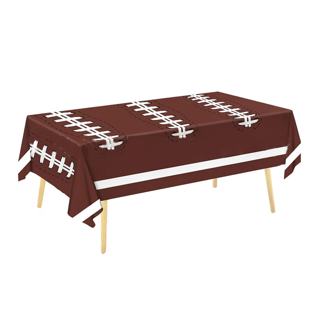 Set Of 2 Football Tablecloths Enhances Your Sports Themed Event With ...