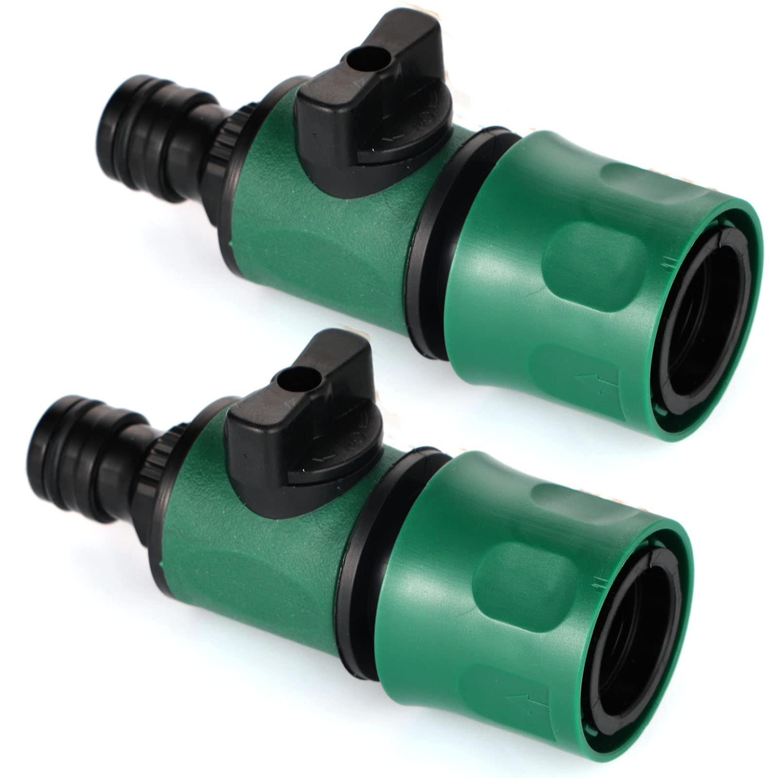 Set Of 2 Garden Hose Connector Extension - Water Quick Connector With ...