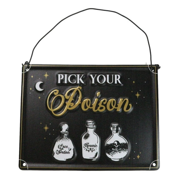 Set Of 2 Halloween Macabre Party Bar Entry Fee One Shot Skull Metal ...