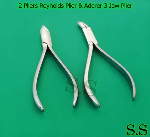 Set Of 2 Pliers Reynolds Contouring Plier & Aderer 3 Jaw Plier ...