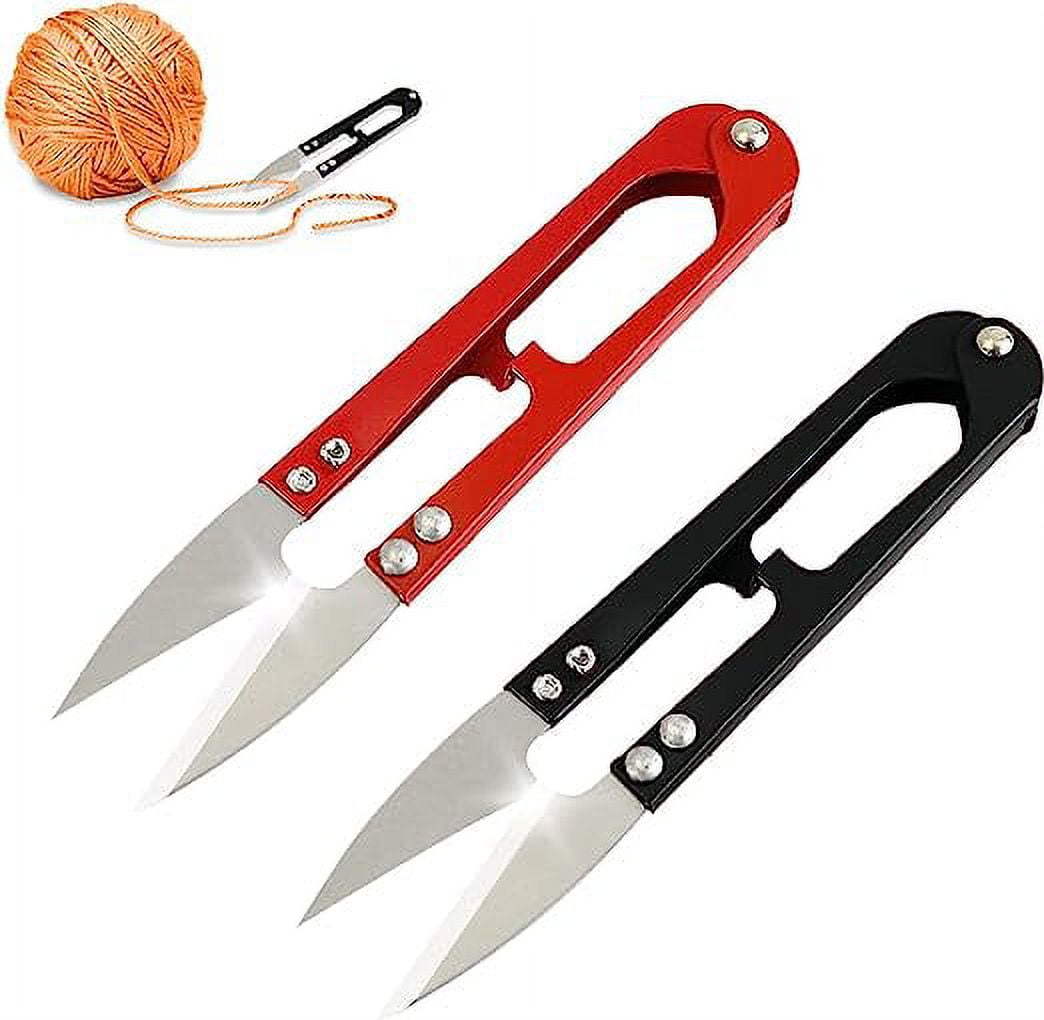 Set Of 2 Sewing Scissors, U-Shaped Yarn Shears Embroidery Mini Shears ...