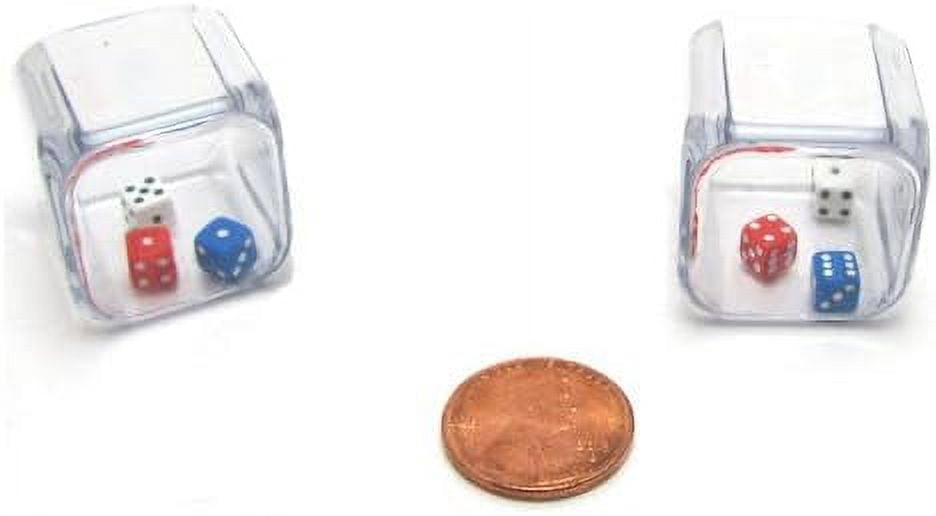 Set Of 2 Six Sided 25Mm 3-In-A-Cube Triple Dice - Walmart.com