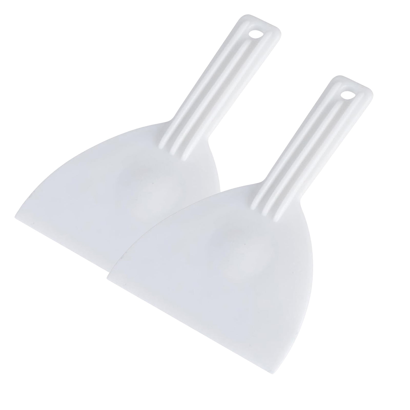 Set Of 2 Space Saving Dough Scraper with Hole Grade Plastic Pizza ...