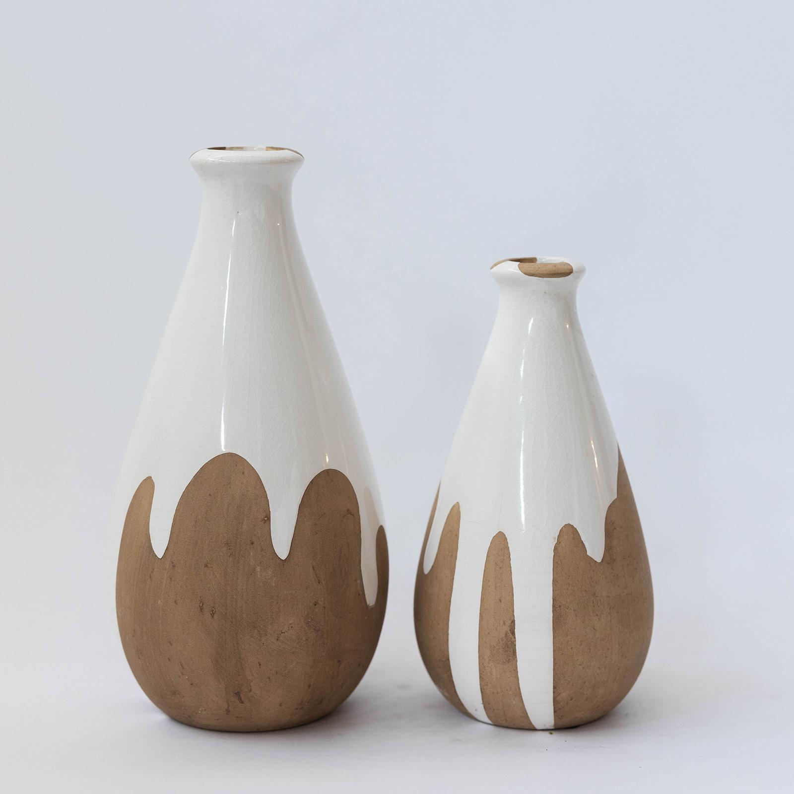 Set Of 2 Spilled Paint Look Bud Vase - Walmart.com