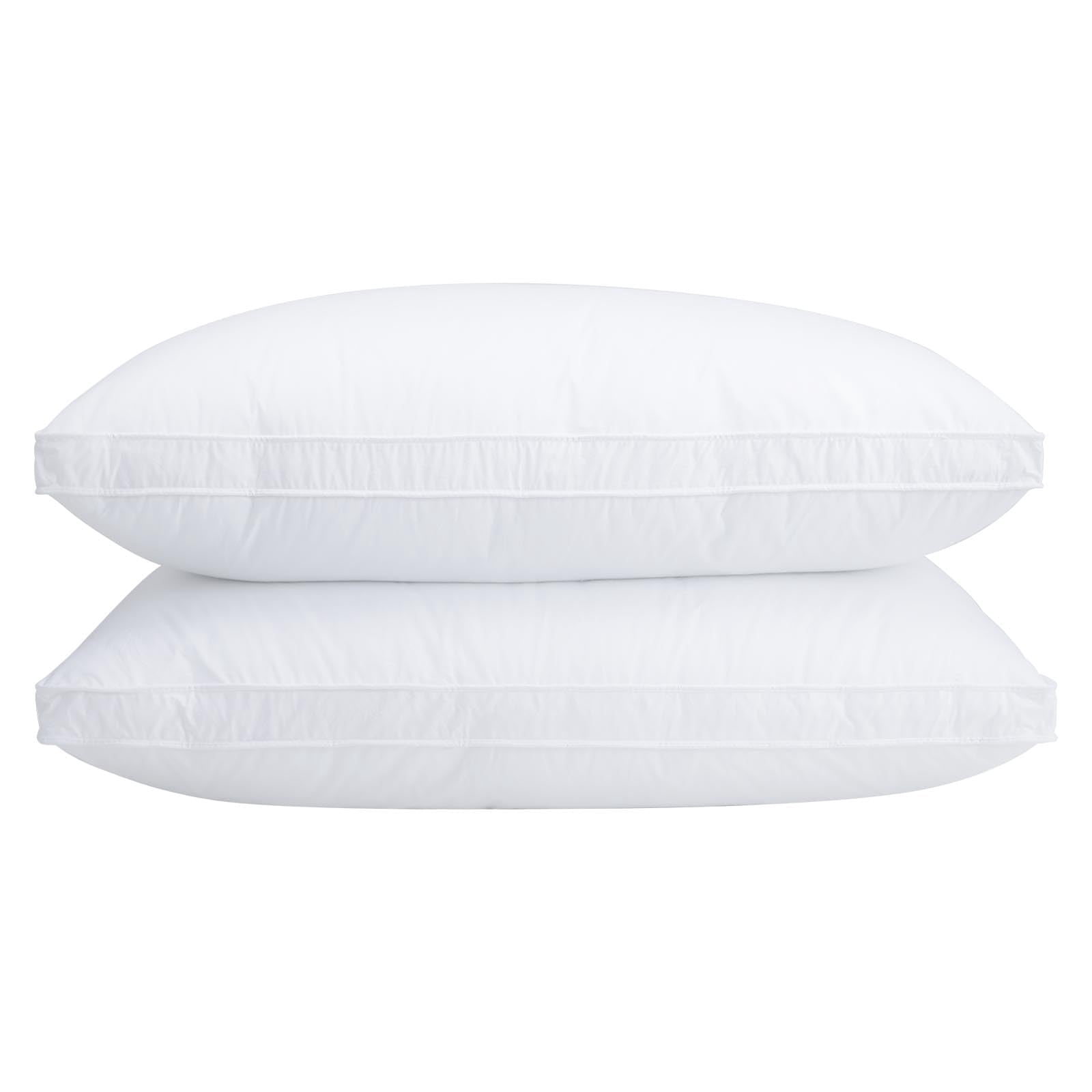 Set Of 2 Standard Size Down Pillows - Goose & Blend 440 Fill Power ...
