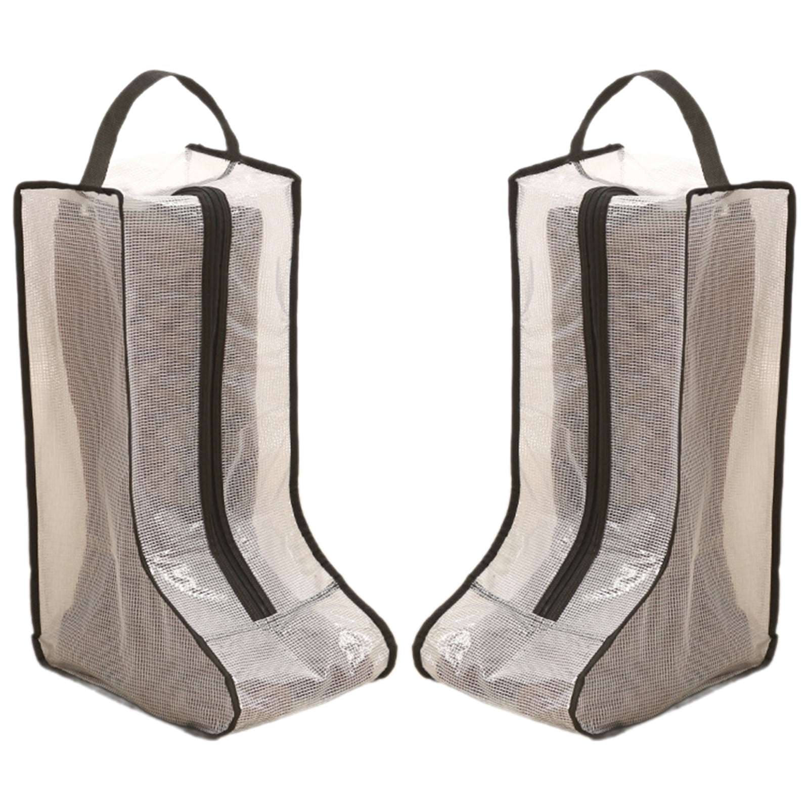 Set Of 2 Travel Friendly Boot Cases Shoe Bag High Boot Storage Bags ...