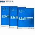 Set Of 3 Front Loading Document Picture Frames Easy Change Display Snap-On Easel - Walmart.com