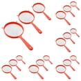 Set Of 3 Multi Purpose Plastic Strainers With Handle Sieve Mesh ...