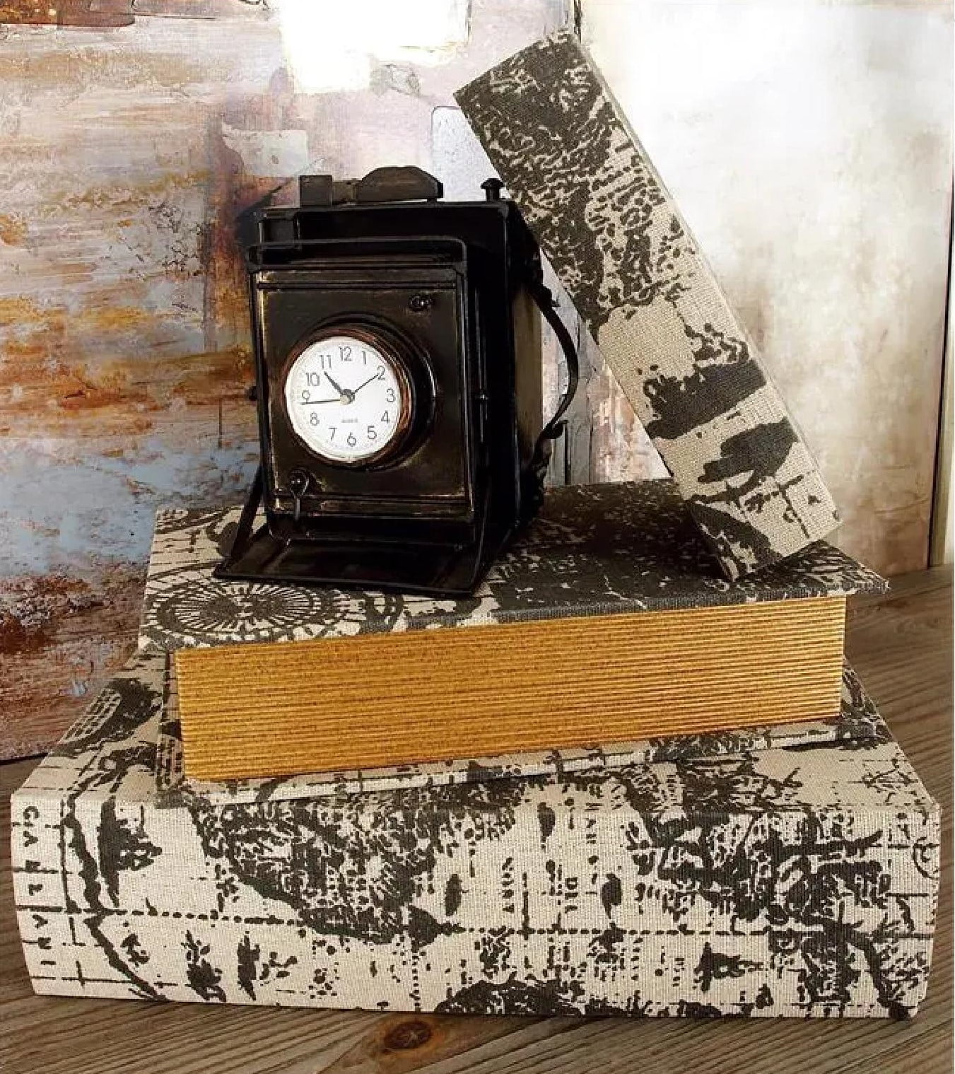 Set Of 3 Old World Nautical Sailor World Map Atlas Decorative Wooden ...