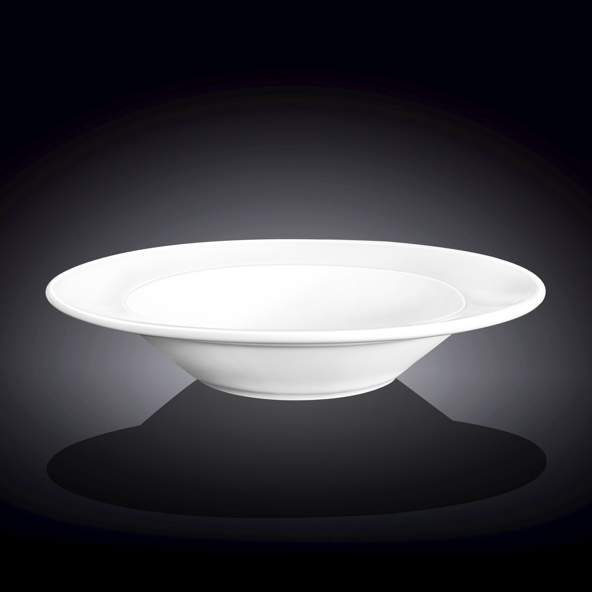 Set Of 3 Professional Rolled Rim White Deep Plate 10 inch | 20 Oz ...