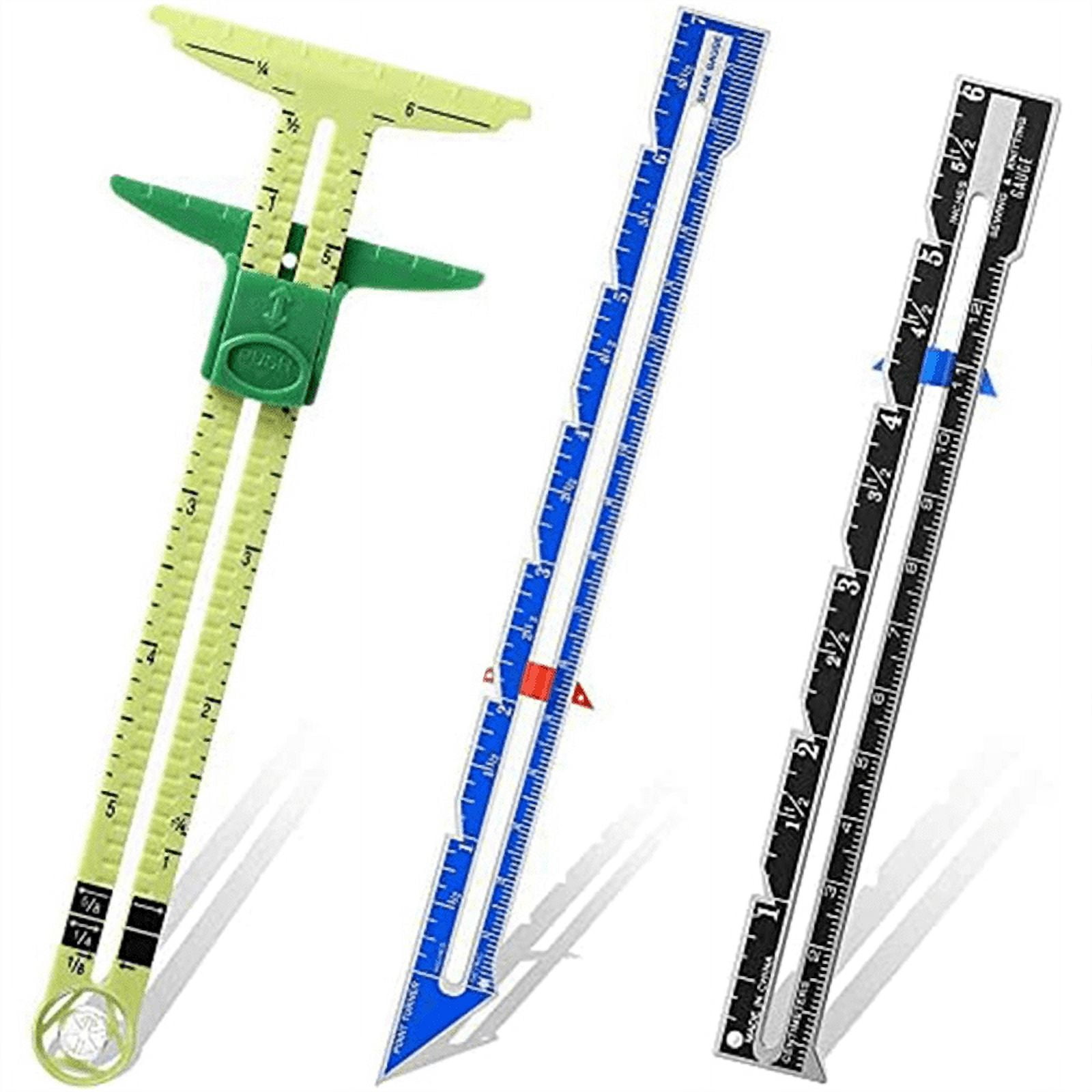 Set Of 3 Slide Gauges, Sewing Tools Set, Measuring for Beginners ...