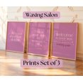 Set Of 3 Waxing Pink Wall Art Prints, Studio, Salon, Gallery Wall And ...