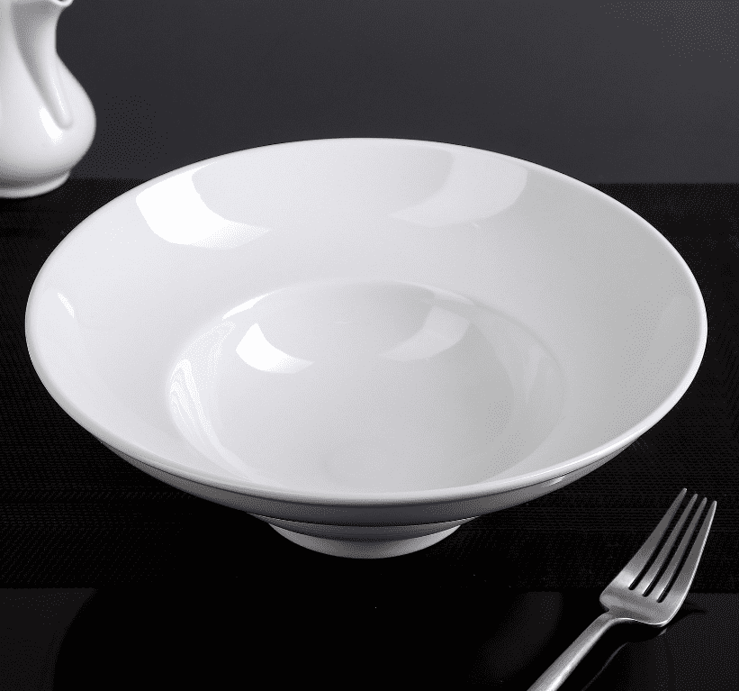Set Of 3 White Deep Salad or Soup Plate 9.75 inch | 16 Fl Oz ...