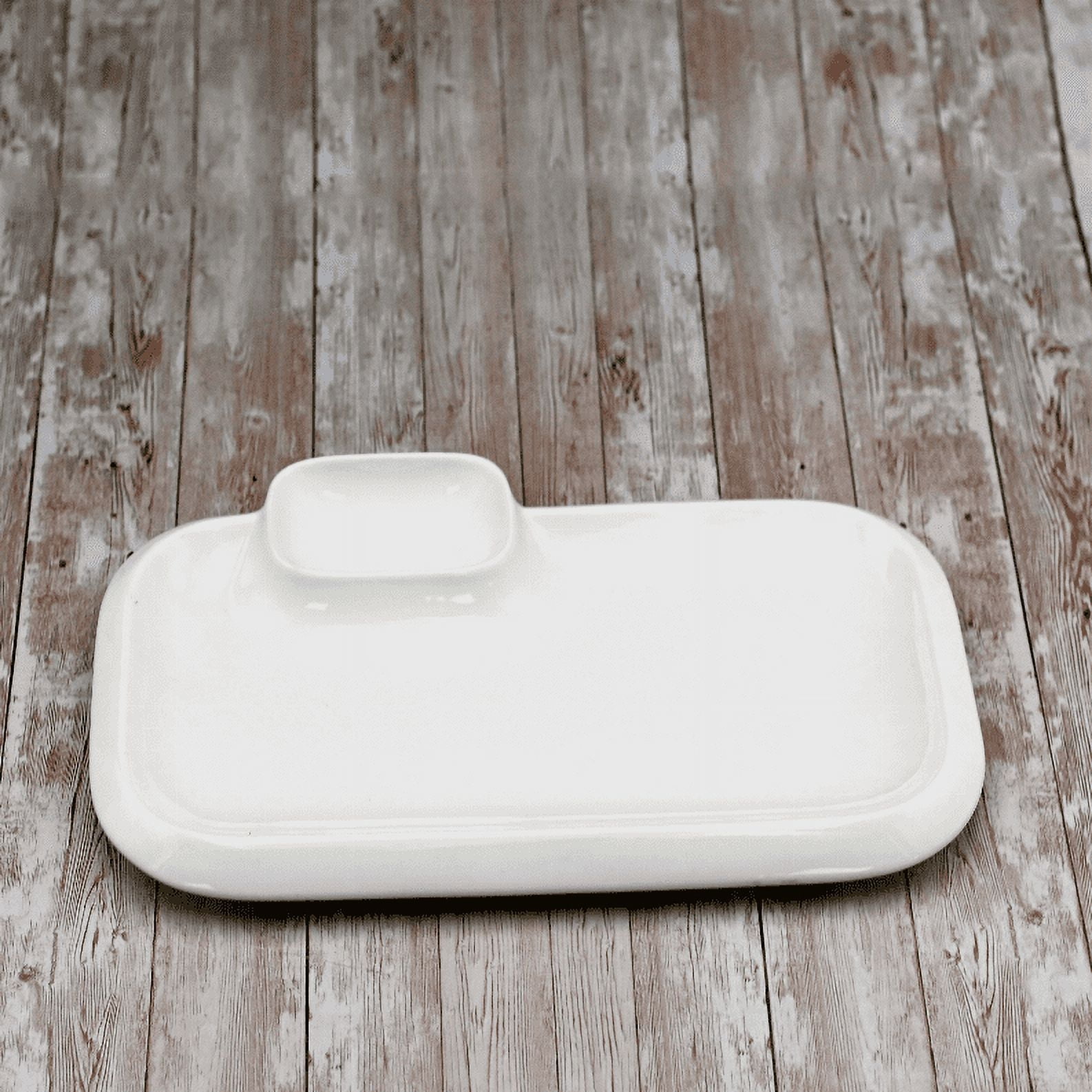 WILMAX FINE PORCELAIN SET OF RECTANGULAR PLATTERS (14” X 8.5” / SET OF ...