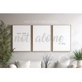 Set Of 3 You Are Not Alone In This Wall Art Prints, Motivational Quote ...