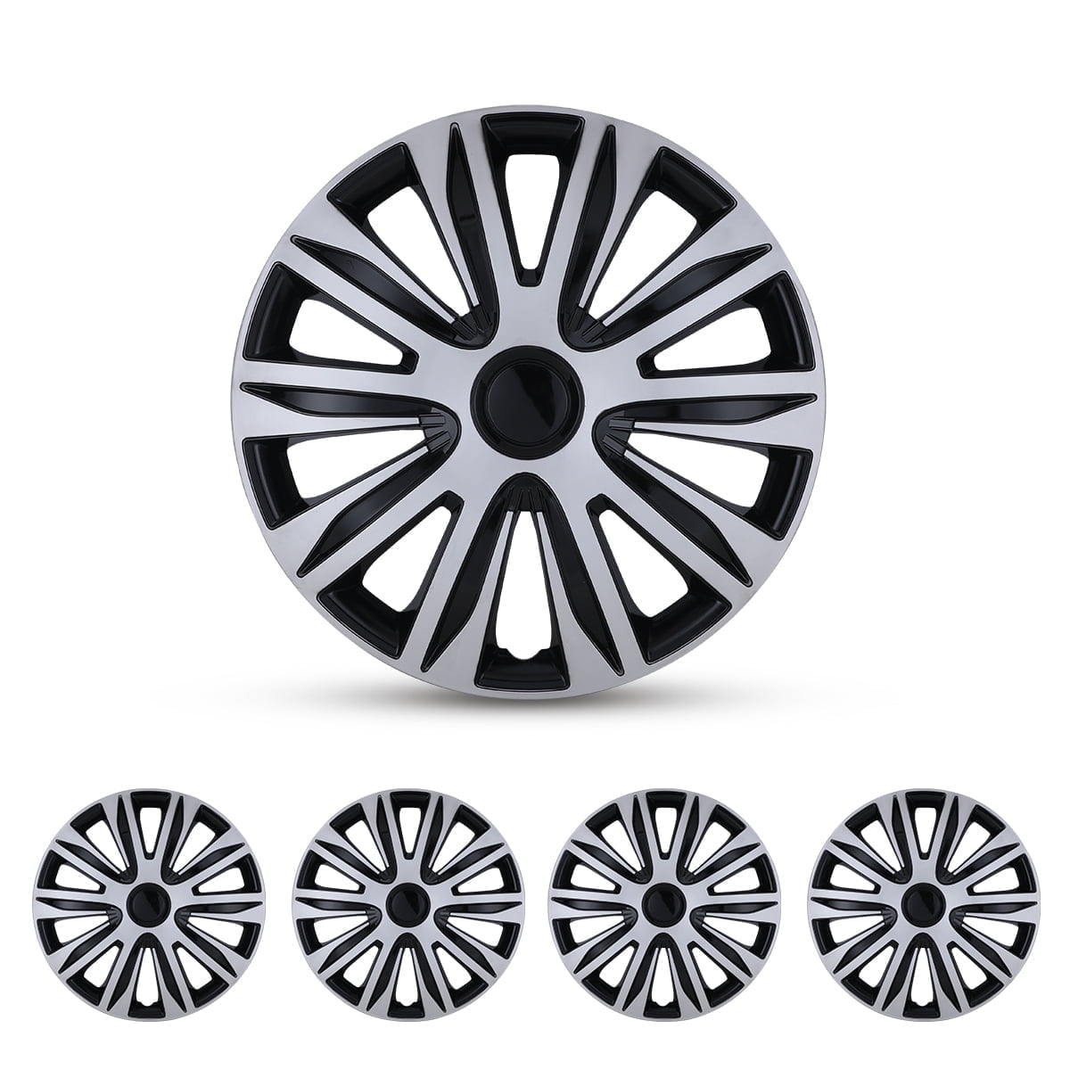 (Set of 4) 15" Universal Hubcaps,Wheel Rims Cover R15 Hubcaps,Snap on ...