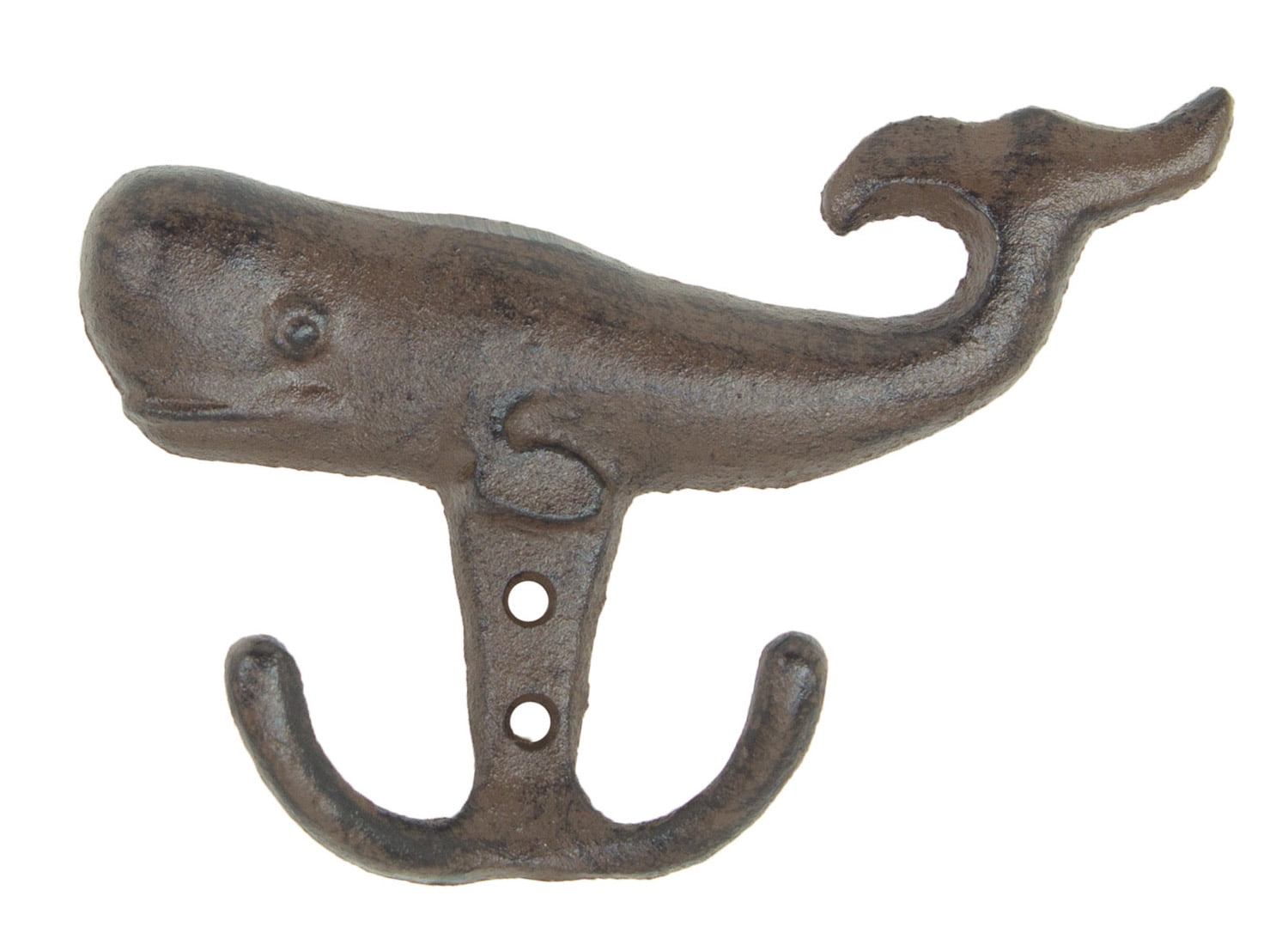 Set Of 4 Cast Iron Rustic Nautical Marine Sea Sperm Whale Double Wall ...