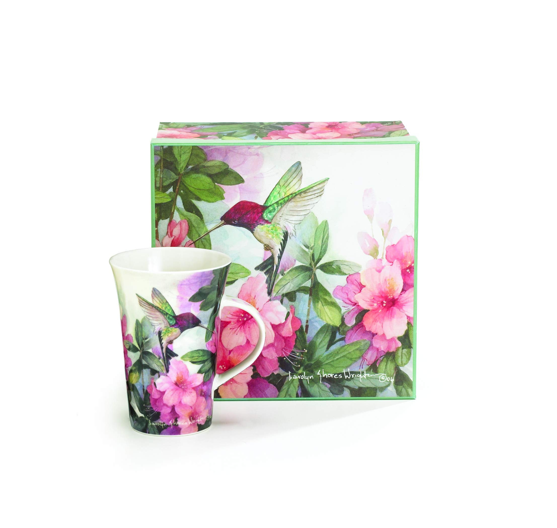 Hummingbird Azalea Coffee Tea Mugs-Set Of 4-Gift Boxed - Walmart.com