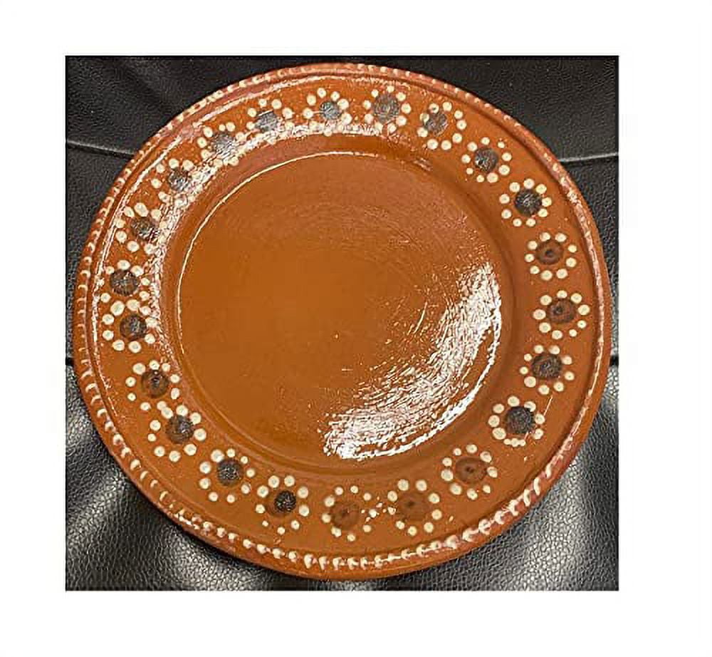 Terracotta Plates Set Of 4 Handmade 10\" Dinner Dishes - Small/Medium ...