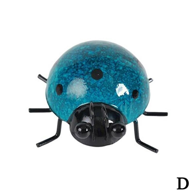 Set Of 4 Metal Bugs Ladybugs Wall Ground Fence Garden Outdoor Art Decor ...