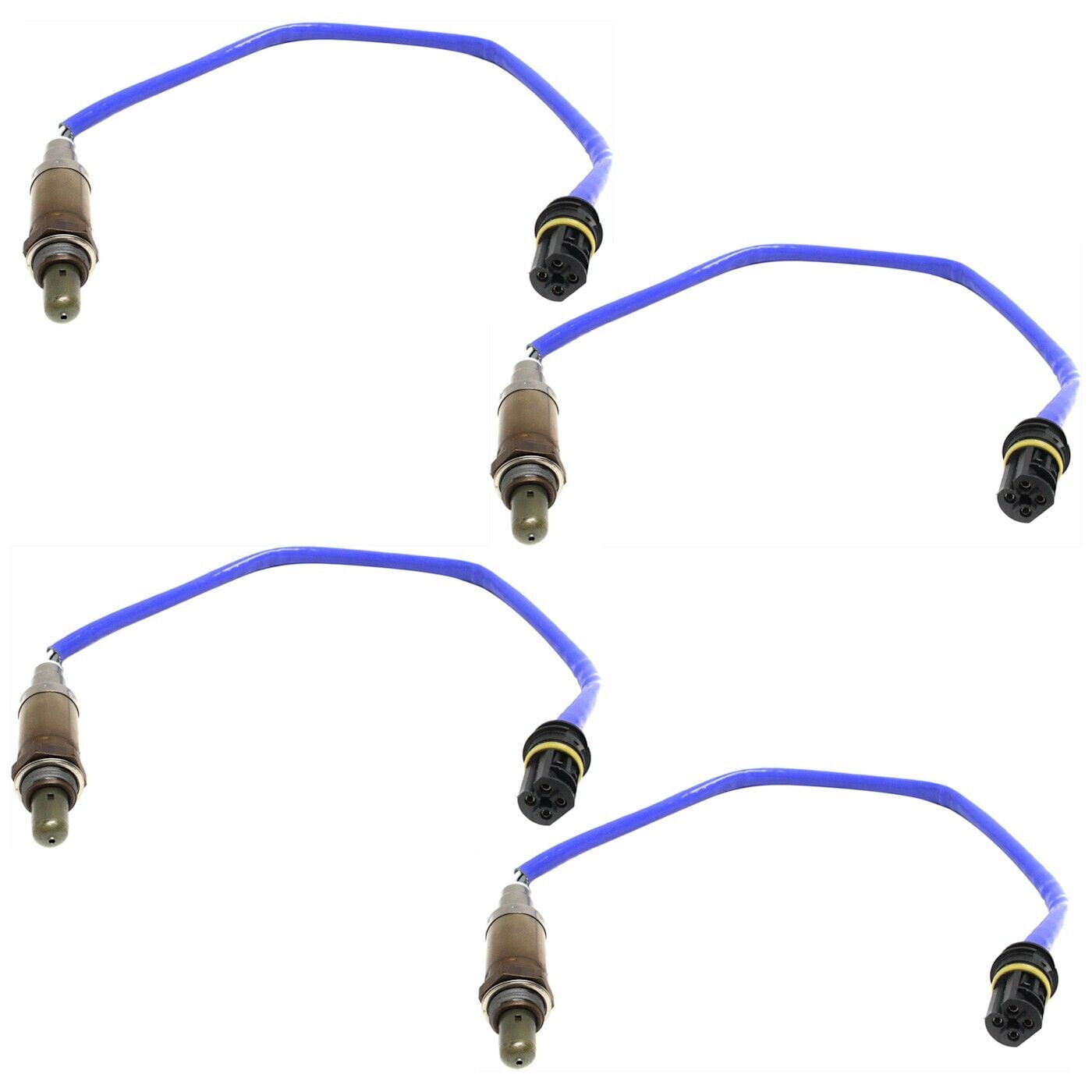 Set Of 4 O2 Oxygen Sensors Extended Thread For Mercedes-Benz C-Class E ...