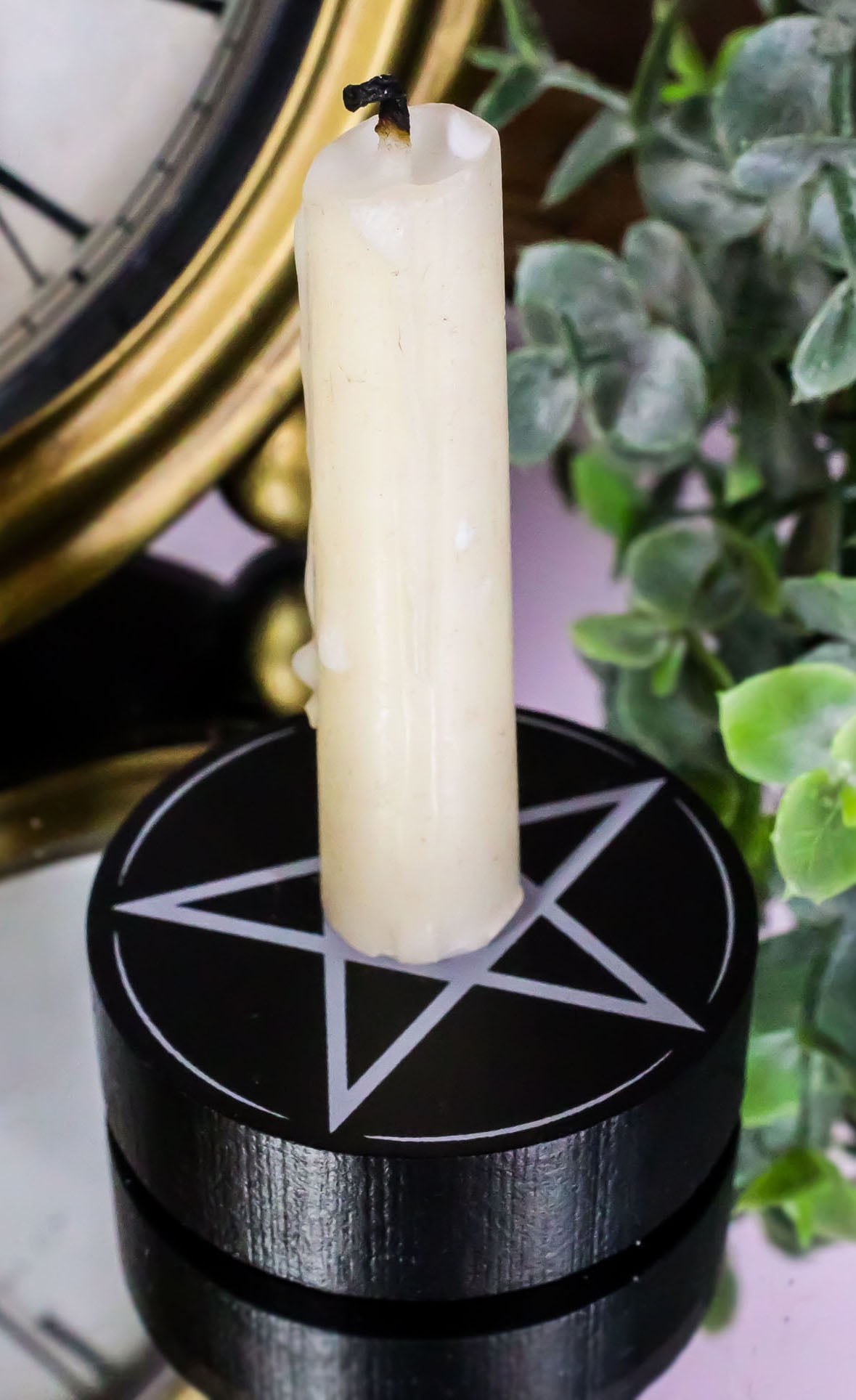 Set Of 4 Occult Wicca Witchcraft Pentagram Star Circle Spell Candle ...