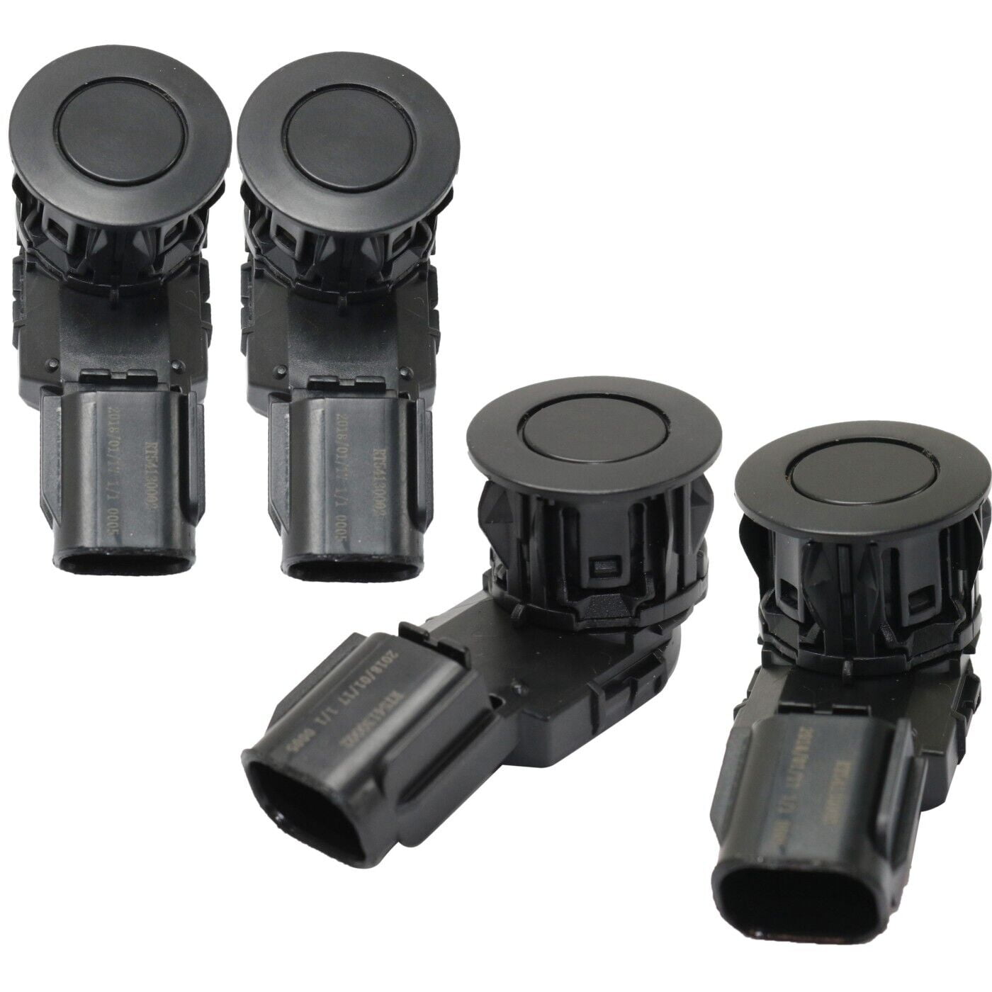 Set Of 4 Parking Assist Sensors Front & Rear Compatible With For Toyota ...